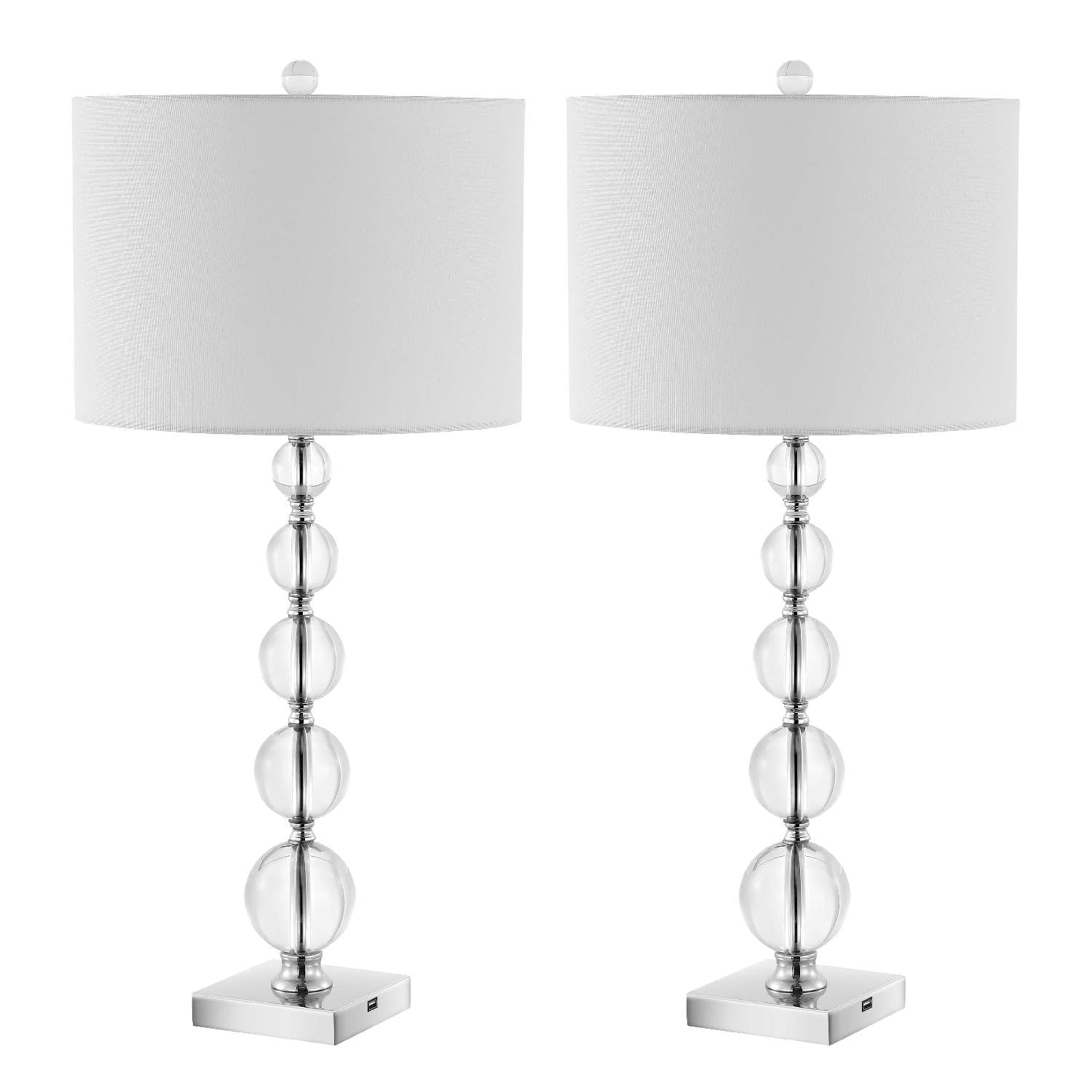 Amazon.com: SAFAVIEH Lighting Collection Liam Clear/Chrome Stacked ...