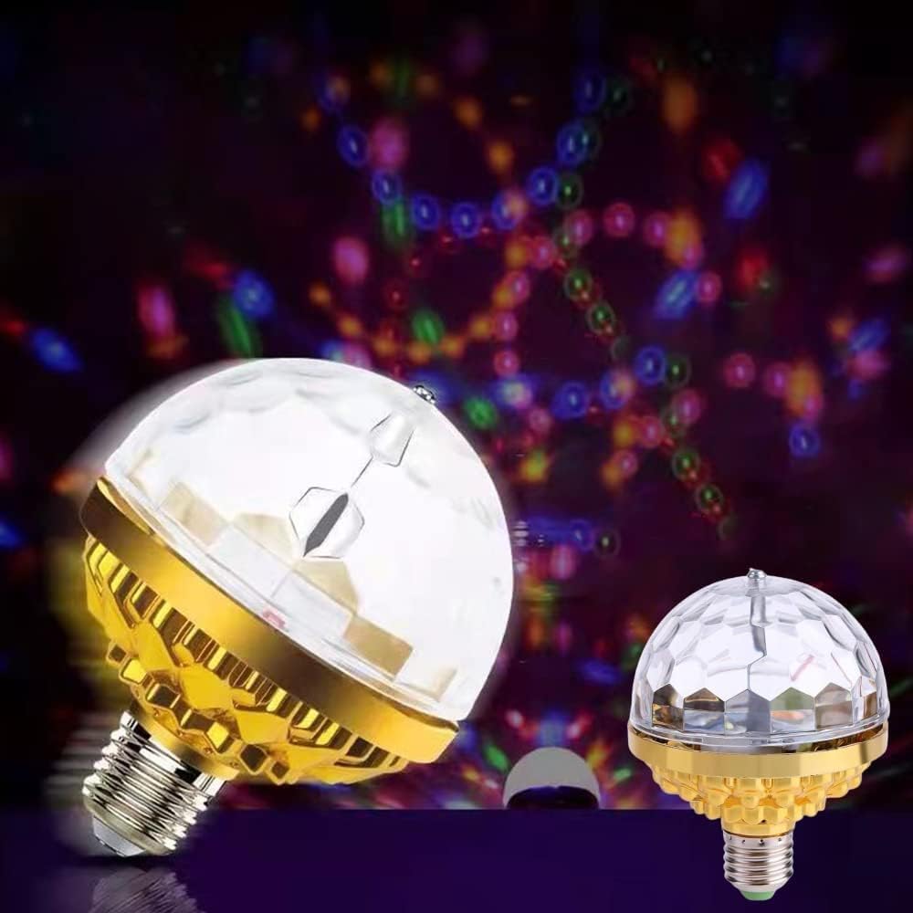 Rotating Disco Ball Lamp LED Disco Romantic Magic Crystal Ball Lamp