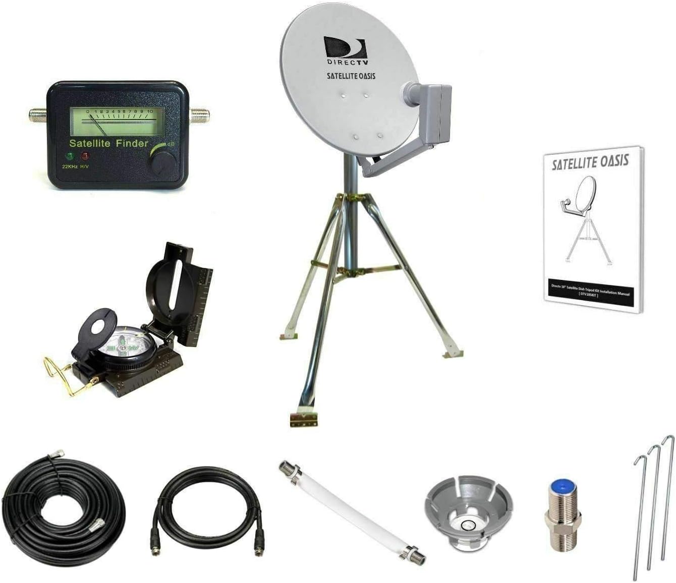 Amazon.com: DIRECTV Portable Satellite Dish Tripod Kit for RV ...