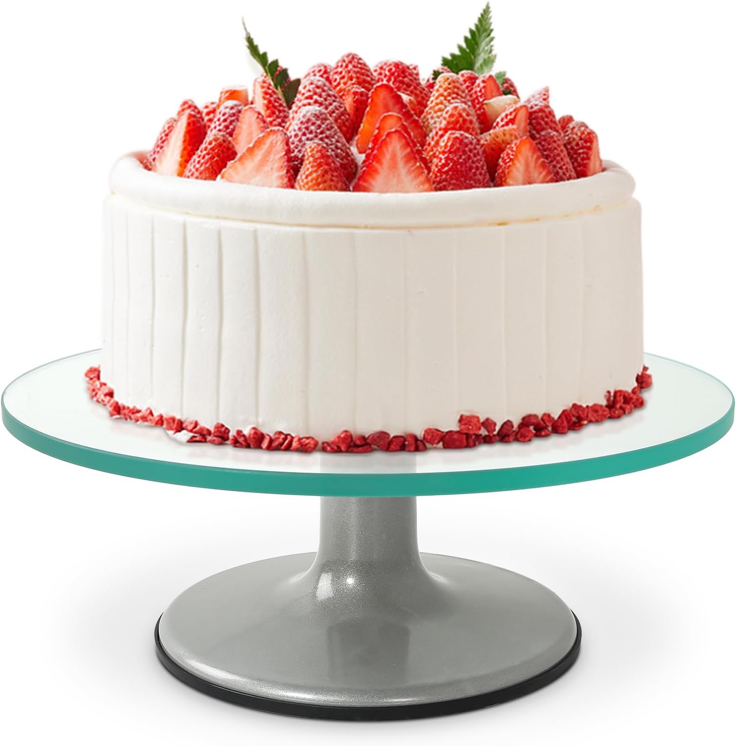 Amazon.com | Uten Glass Cake Turntable for Decorating, 12 Inch Rotating ...