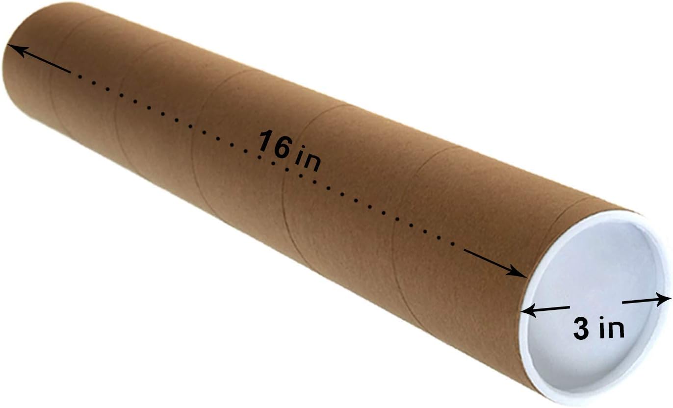 Amazon.com : ProLine 3" x 24" Kraft Heavy-Duty Mailing Shipping Tubes ...