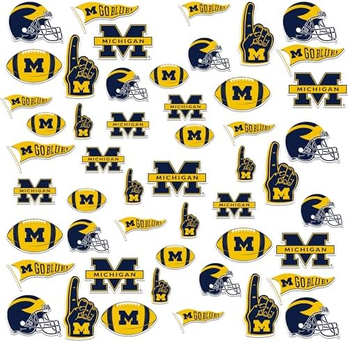 Amazon.com: University of Michigan Football Spirit 50ct Vinyl Large ...