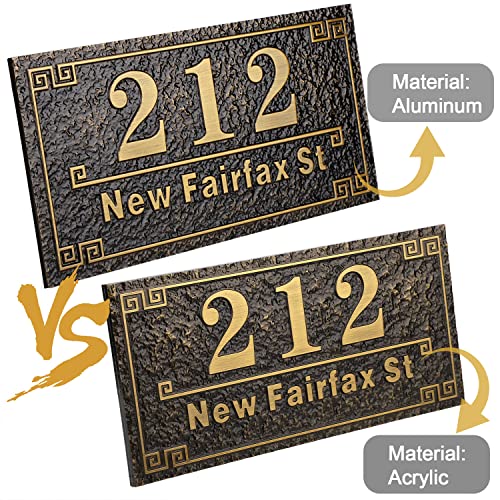 Snapklik.com : Personalized House Address Plaque 12 Cast Numbers For ...