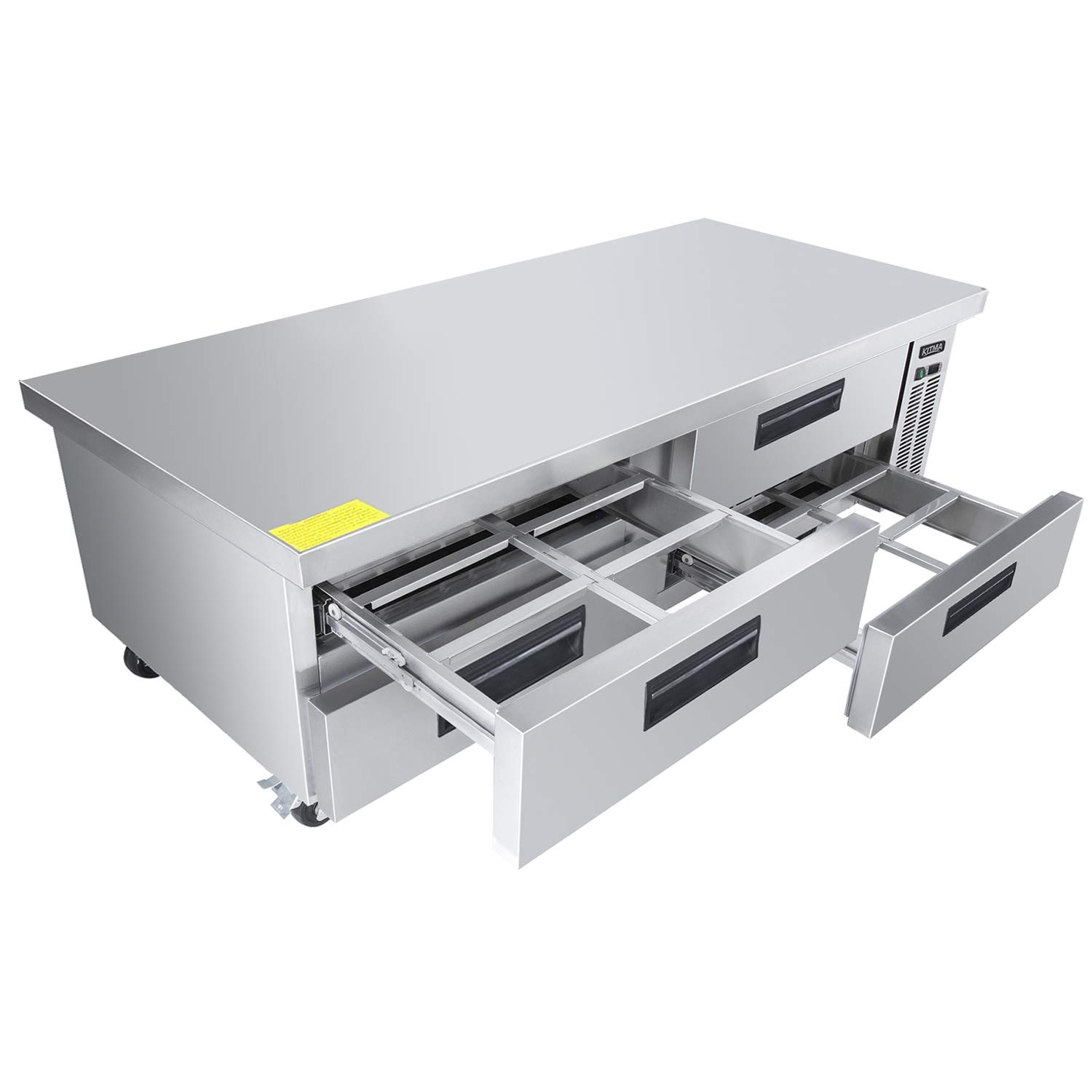 Buy KITMA 4 Drawer Refrigerated Chef Base 76" W Chef Base Refrigerator ...