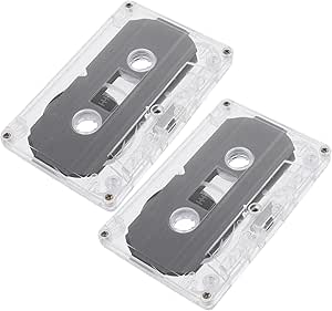 Amazon.com: KJHBV 2pcs 30 Audio Tape Replacement Cassette Tape Tapes for Recording Standard Size ...