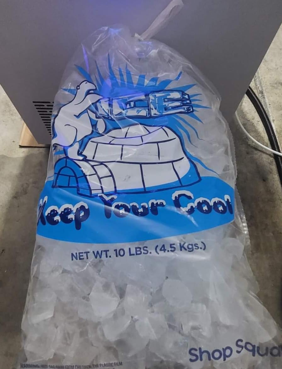 Amazon.com: Ice Bags 10 lb with Drawstring - 100 Pack Ice Bags for Ice ...