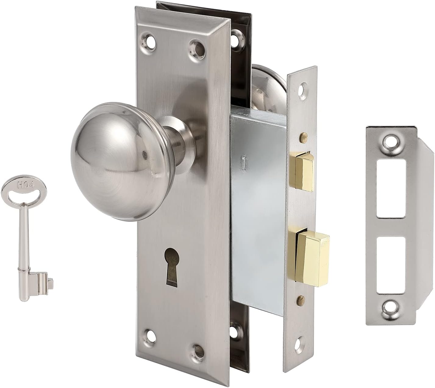 Amazon.com: Union Locks 2294 Mortice Bathroom Lock 63mm - Chrome Finish ...