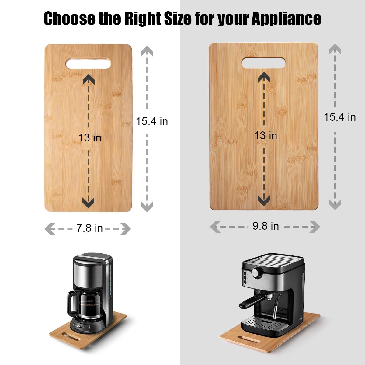 Snapklik.com : Bamboo Appliance Slider Sliding Tray - 360 Rotation ...