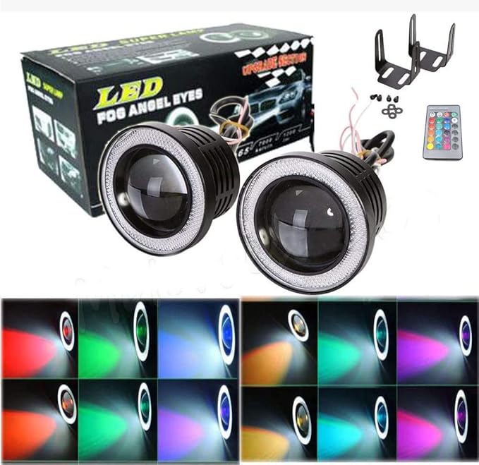 Amazon.com: 2pcs High Power 3.5" Projector Universal RGB LED Fog Light ...