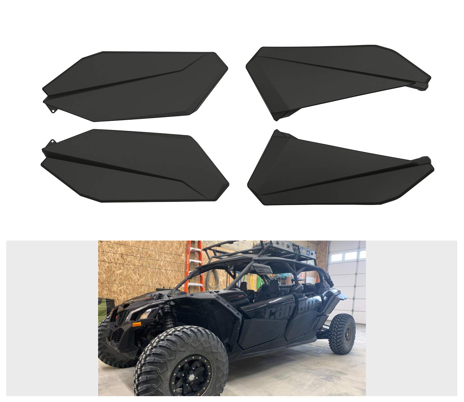 Buy Lower Door Panels, A&UTV PRO Lower Door Inserts for Can am Maverick ...