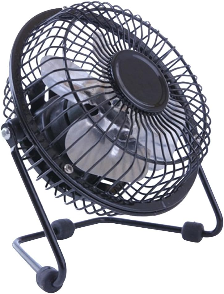 Amazon.com: Jinberry 4" USB Mini Metal Desk Fan for Office or Home ...