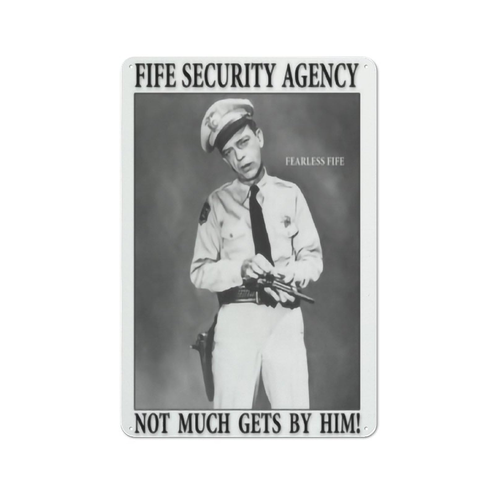 Amazon.com: Aikeory Novelty Fife Security Agency Metal Tin Sign Andy ...