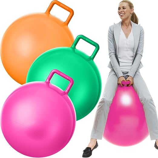 Amazon.com: Lewtemi 3 Pcs 29 Inch Bouncing Ball with Handle, Outdoors ...