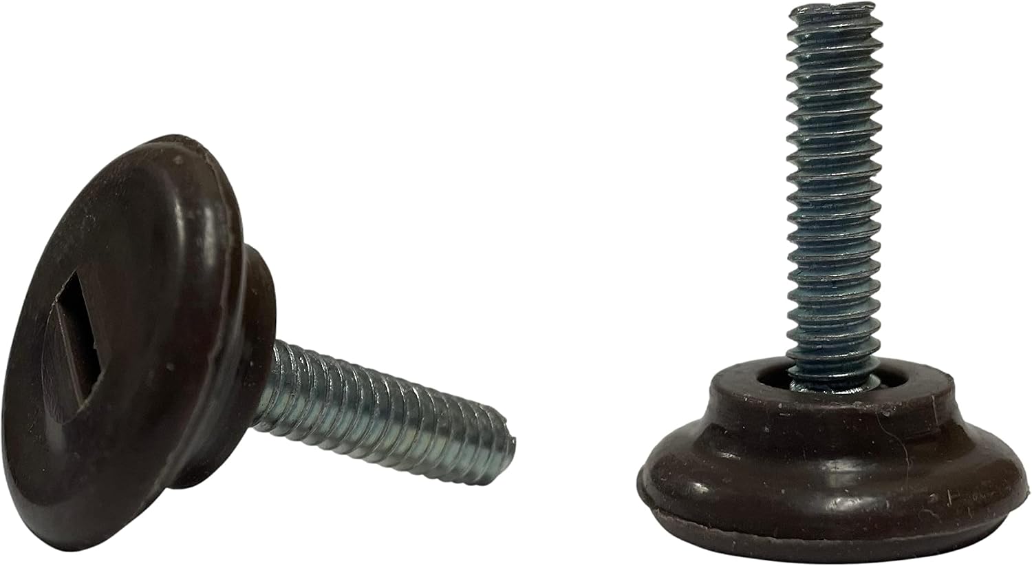 1/4"-20 Leveler Key Slotted Bottom Brown Table Chair Leg Furniture ...