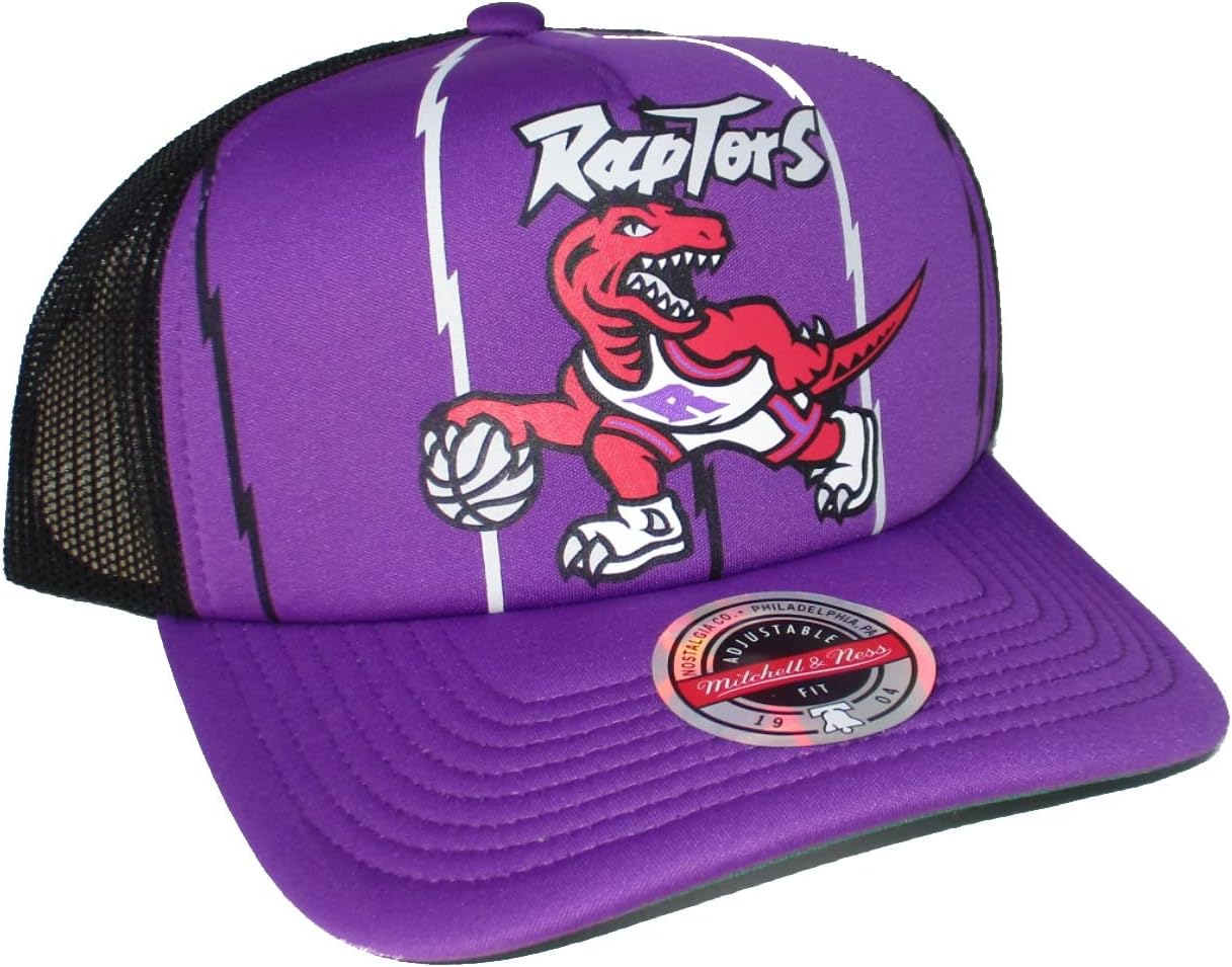 Amazon.com: Mitchell & Ness Toronto Raptors Jersey Hook Trucker Mesh ...
