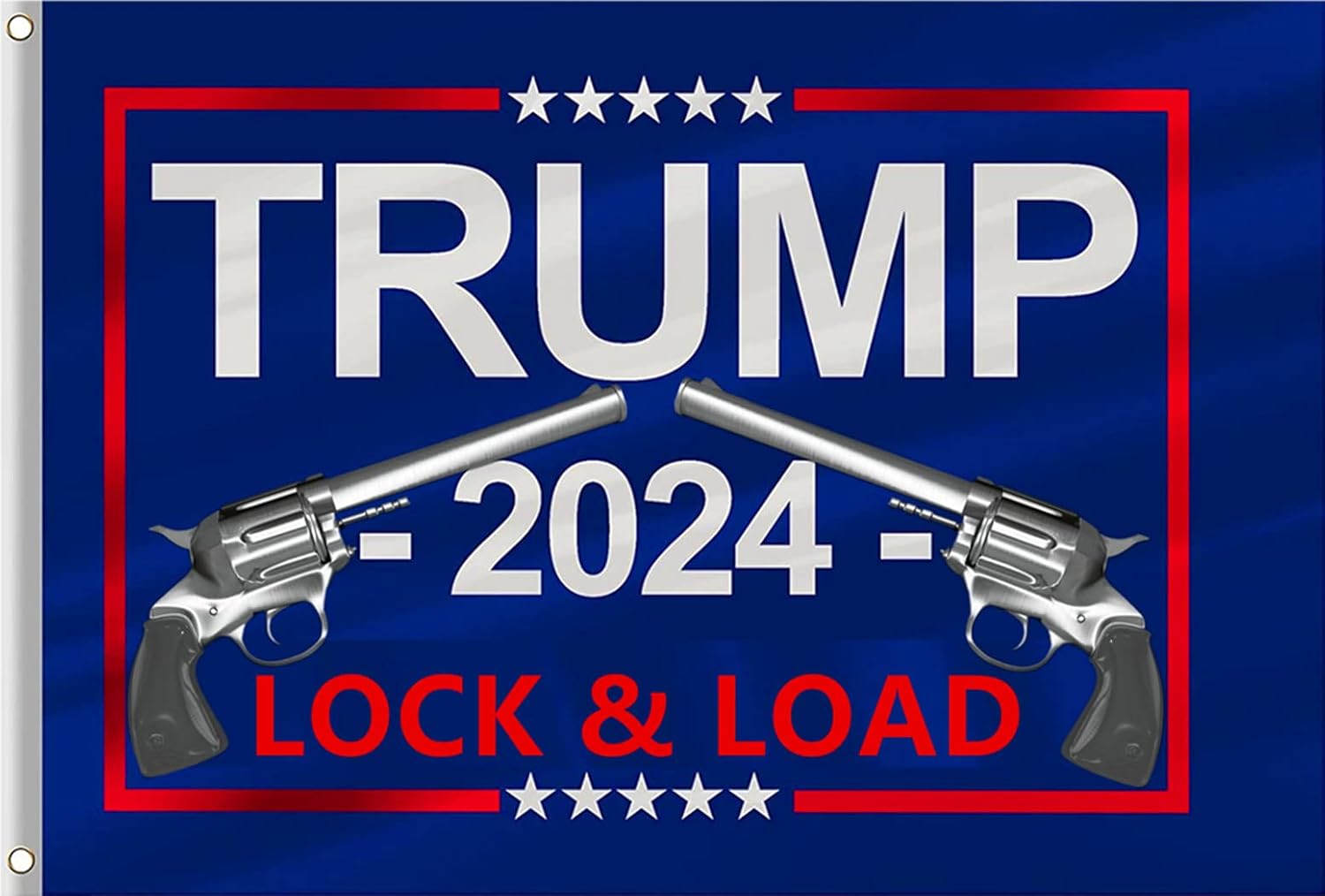 Amazon.com : ANCONINE Double Sided Trump 2024 Lock and Load Flag 3x5FT ...