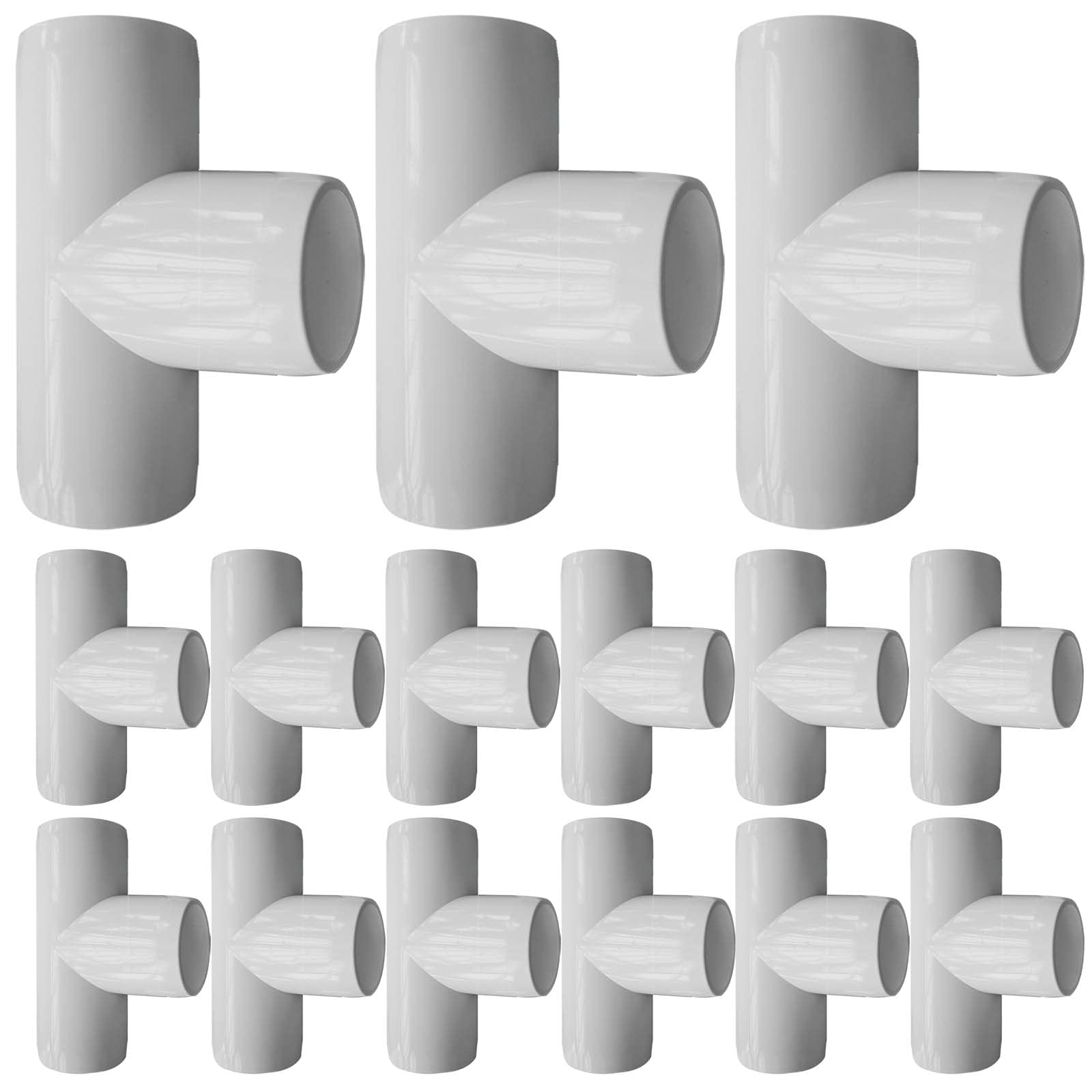 Buy EPHECH 3 4Inch Tee PVC Elbow Fittings 18PCS 3 Way PVC Fitting PVC