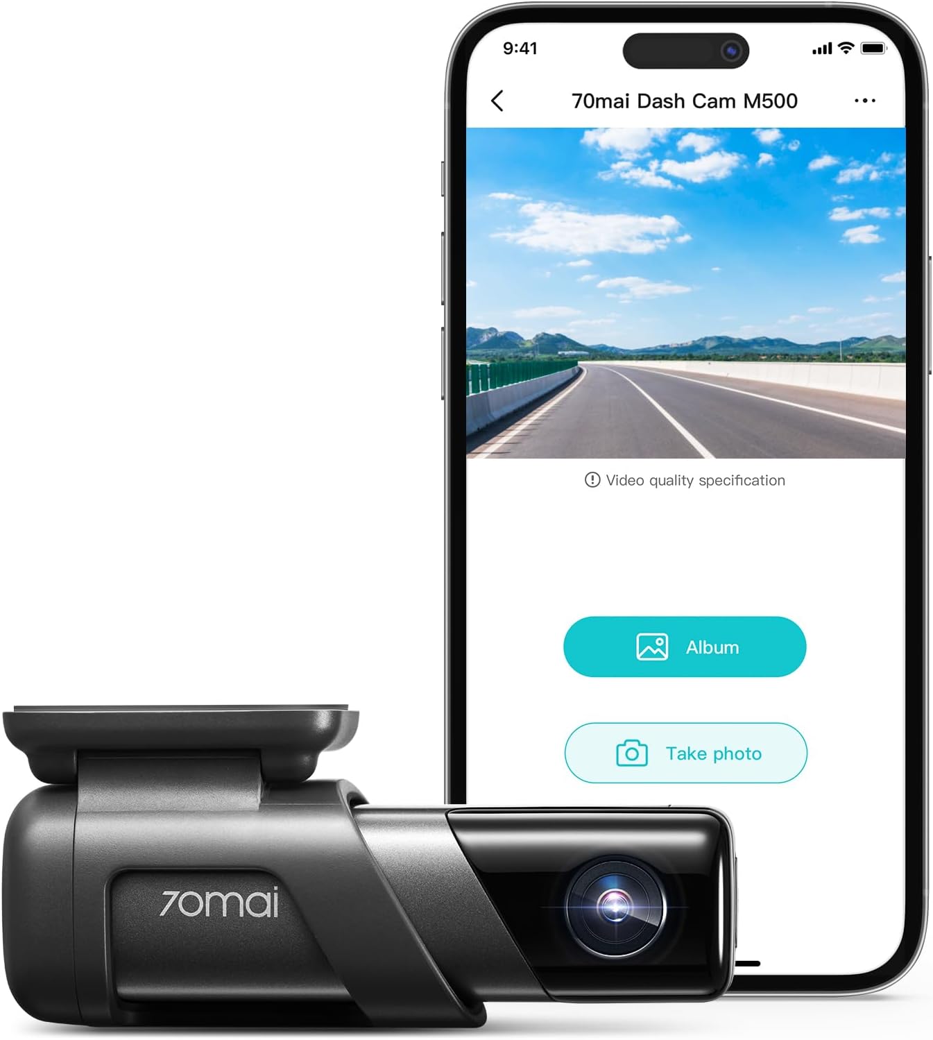 Amazon.com: 【70mai M200 Dash Cam and 128G Micro SD Card】 1080P FHD Dash ...