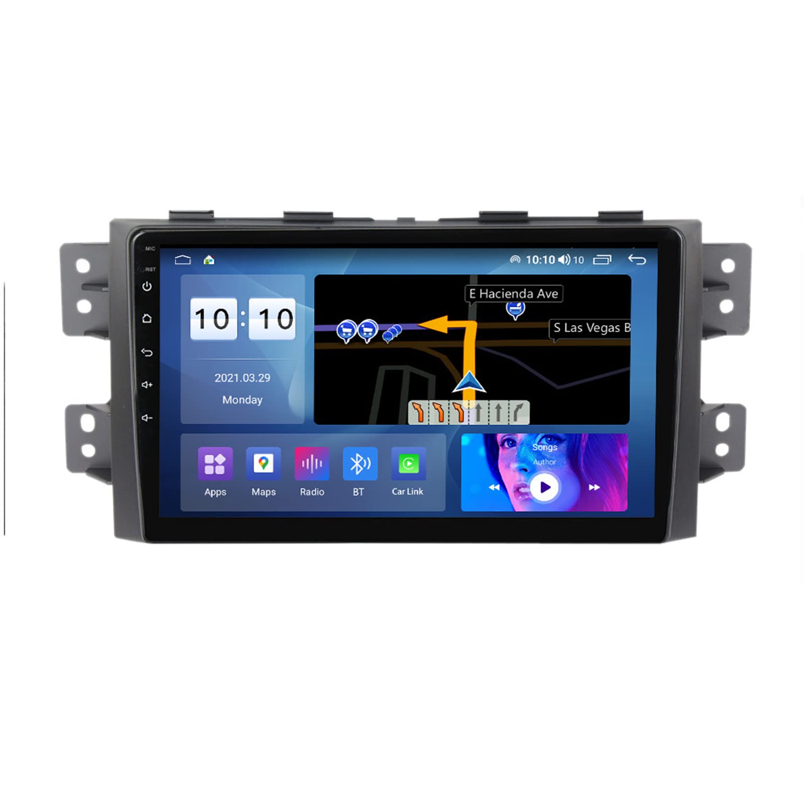 Hbwz Android 10 0 Car Stereo 2 Din Radio Sat | Desertcart QATAR