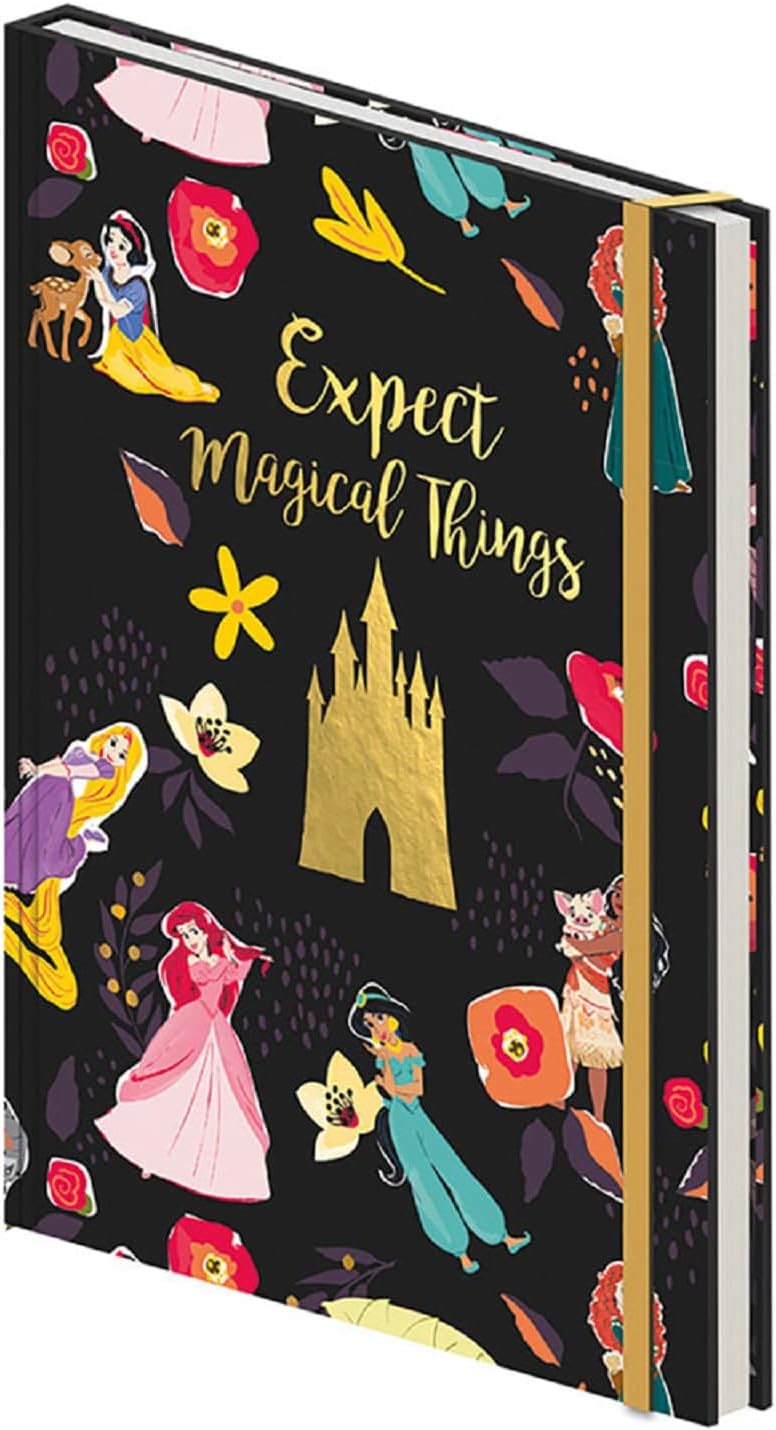 Amazon.com : Disney Princess A5 Journal Notebook (Expect Magical Things ...