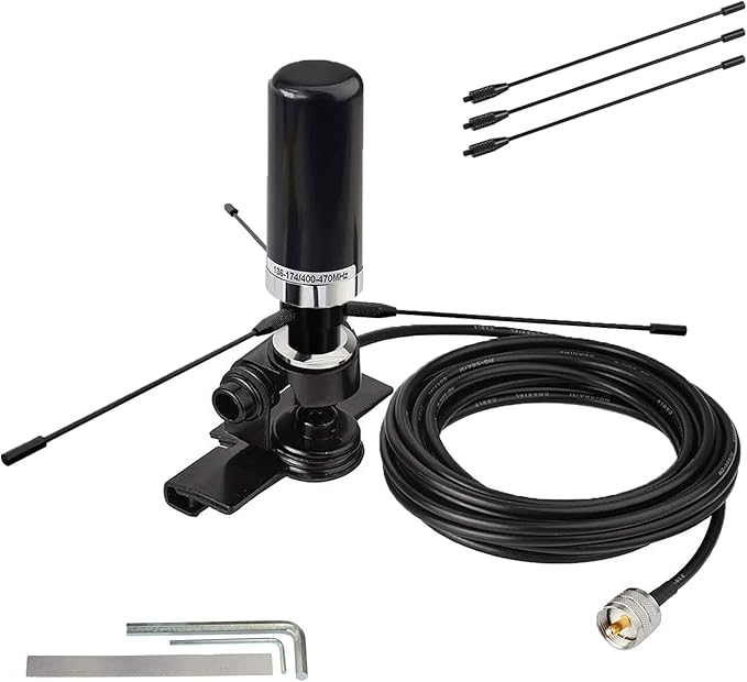 Amazon.com: Vehicle Ham Radio Antenna, VHF UHF Dual Band 2m 70cm ...