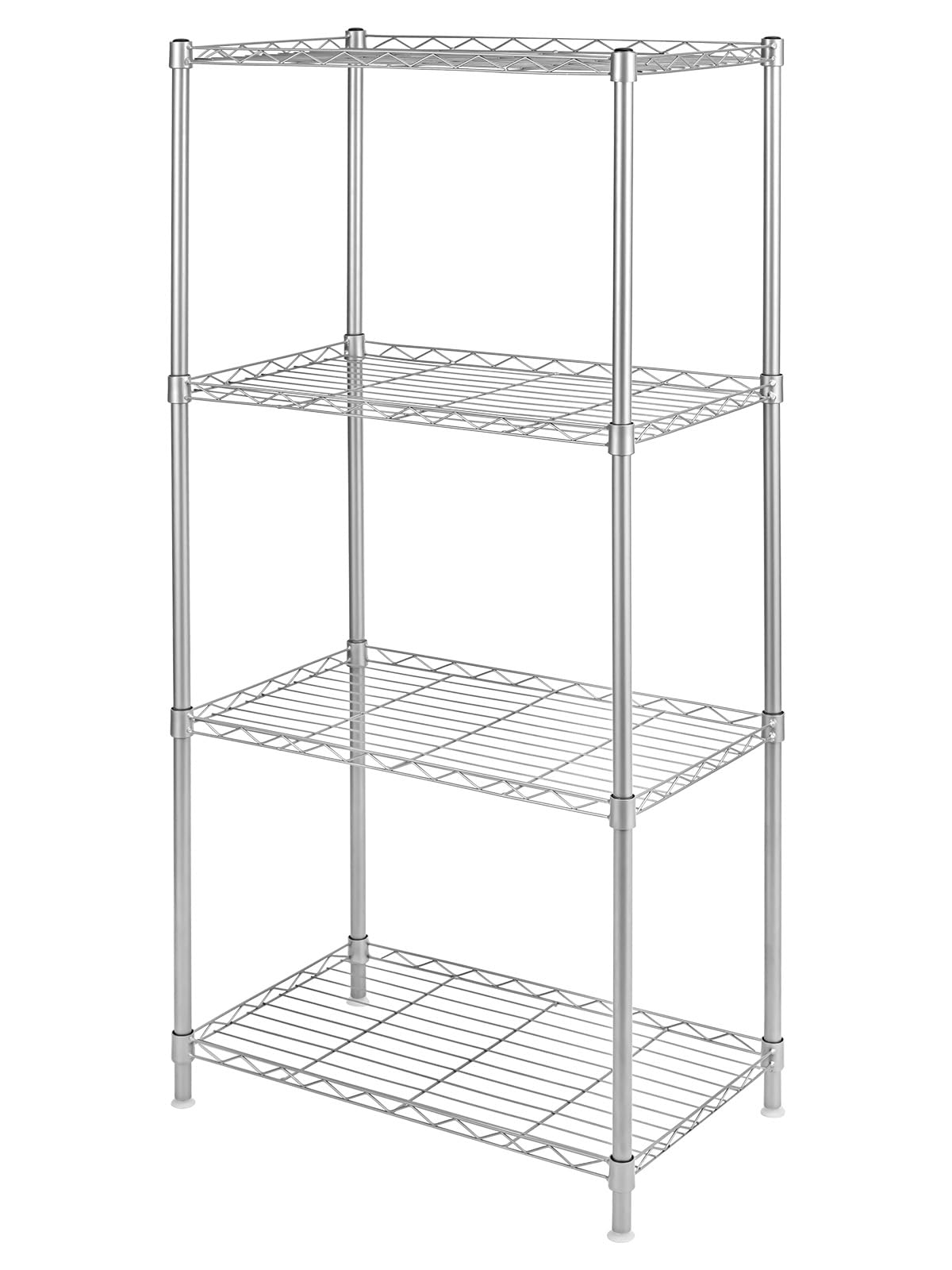 Trintion 4-Shelf Storage Rack 120x56x35cm Metal Storage Shelf ...