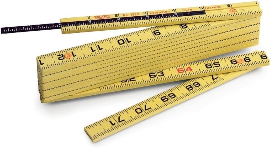 RIDGID 73360 1620 6-Feet Fiberglass Extension Rule - Construction ...