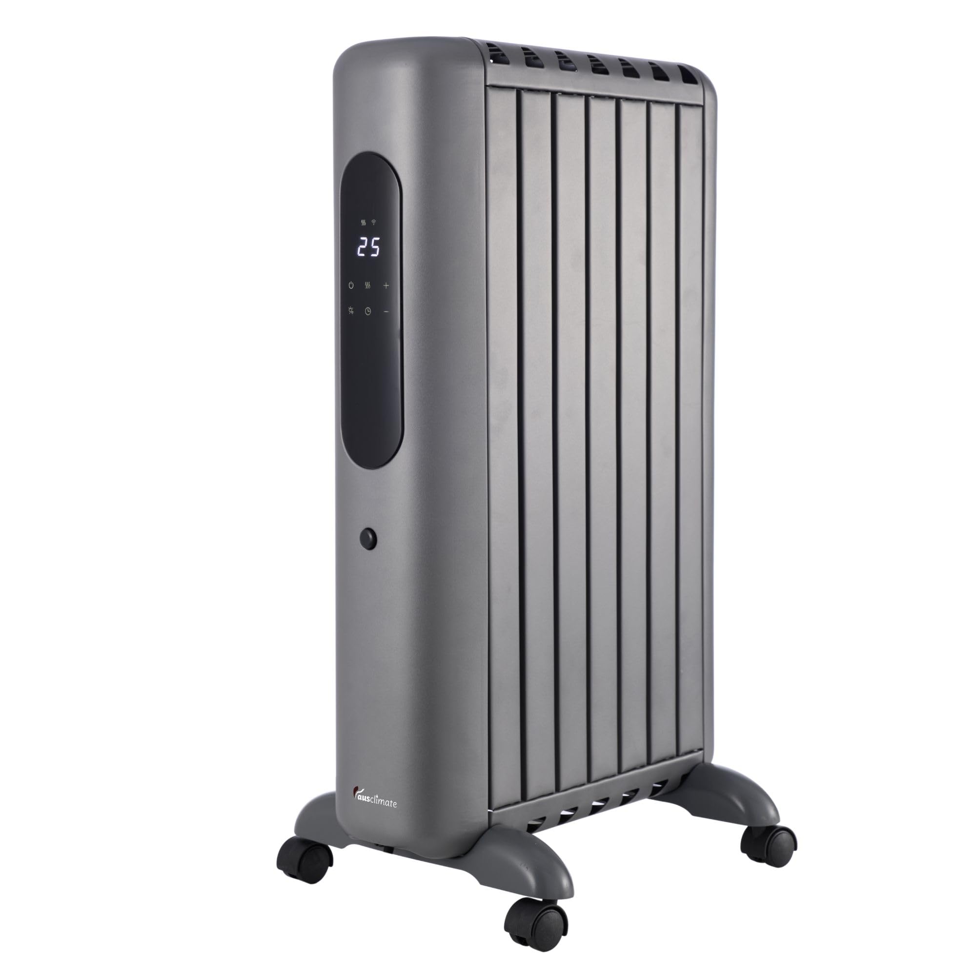 Ausclimate 1500W 7 Fin Smart Enclosed Oil Column Heater, Portable Home ...