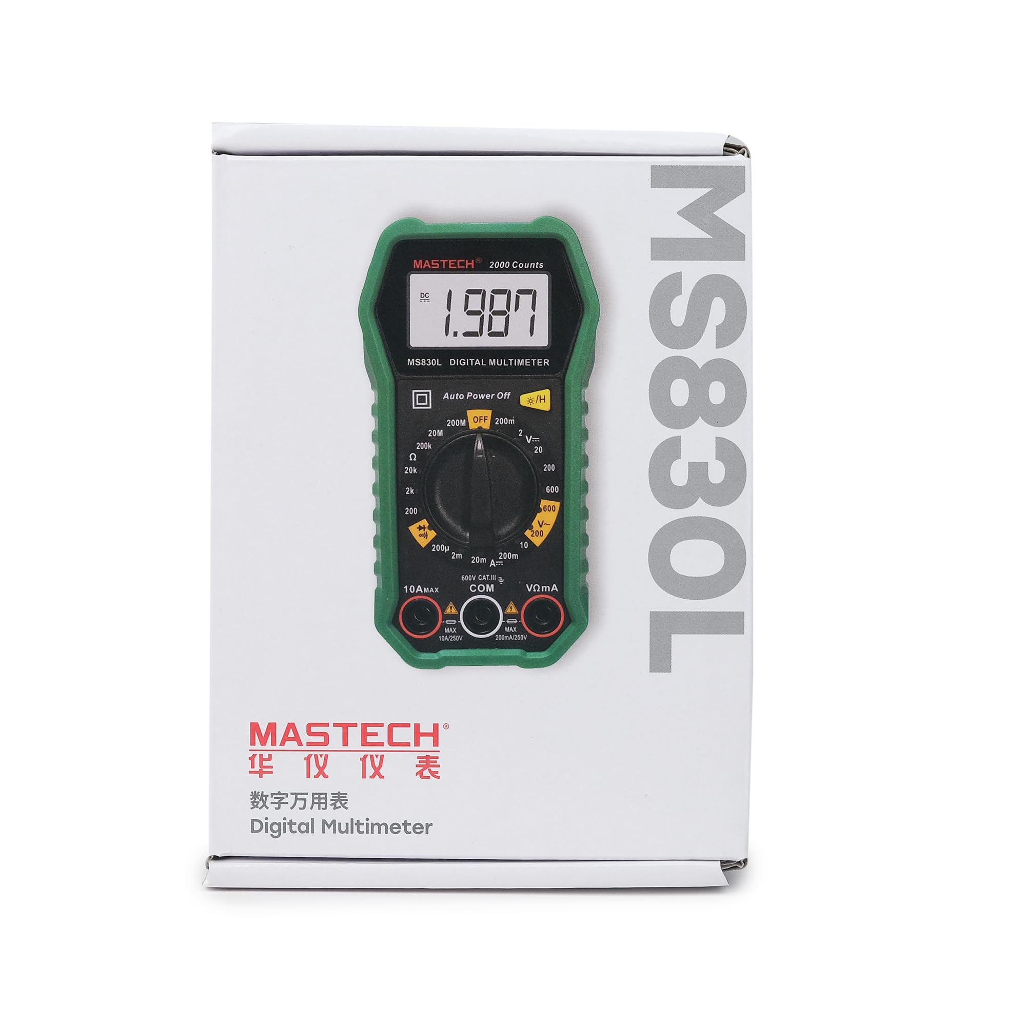 Mastech MS830L, Digital Multimeter - Advanced Features for Accurate Electrical Measurements ...