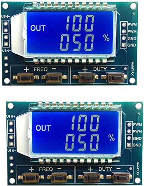 Amazon.co.jp: KKHMF 2PCS LCD Display PWM Pulse Frequency Duty Cycle ...