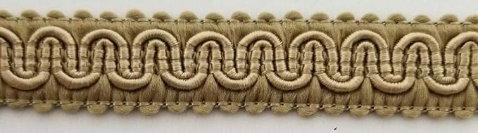 Amazon.com: 1/2" Scroll Braid Gimp w/Backing - 12 Continuous Yards ...