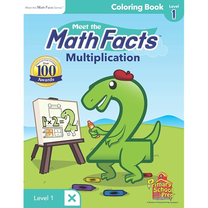 Buy Meet the Math Facts - Multiplication Level 1 Coloring Book Online ...