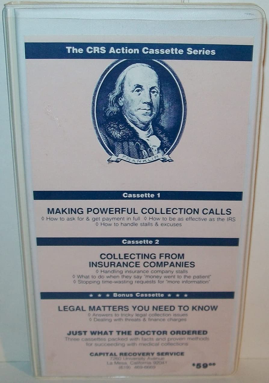 Capital Recovery Service Action Cassette Series - 3 CASSETTE TAPES ...