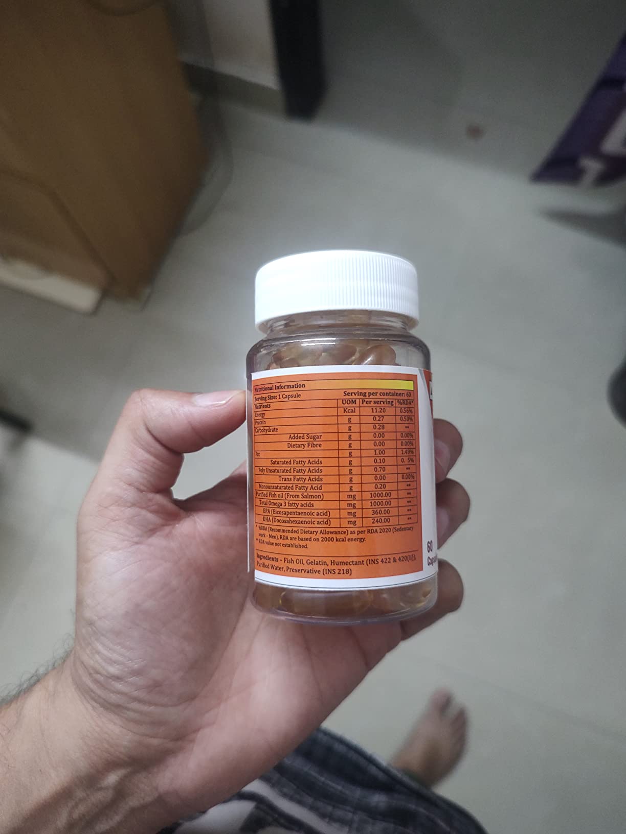 BioMore Omega 3 Salmon Fish Oil 1000 Mg Capsules with EPA & DHA ...