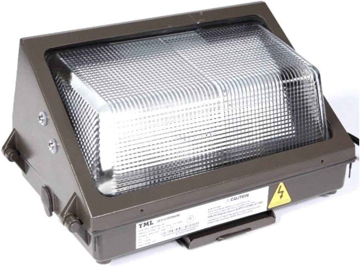 LeadLumens 1pack 60W LED Wall Pack Light, 6750Lm-5000K-250w MH Equal ...