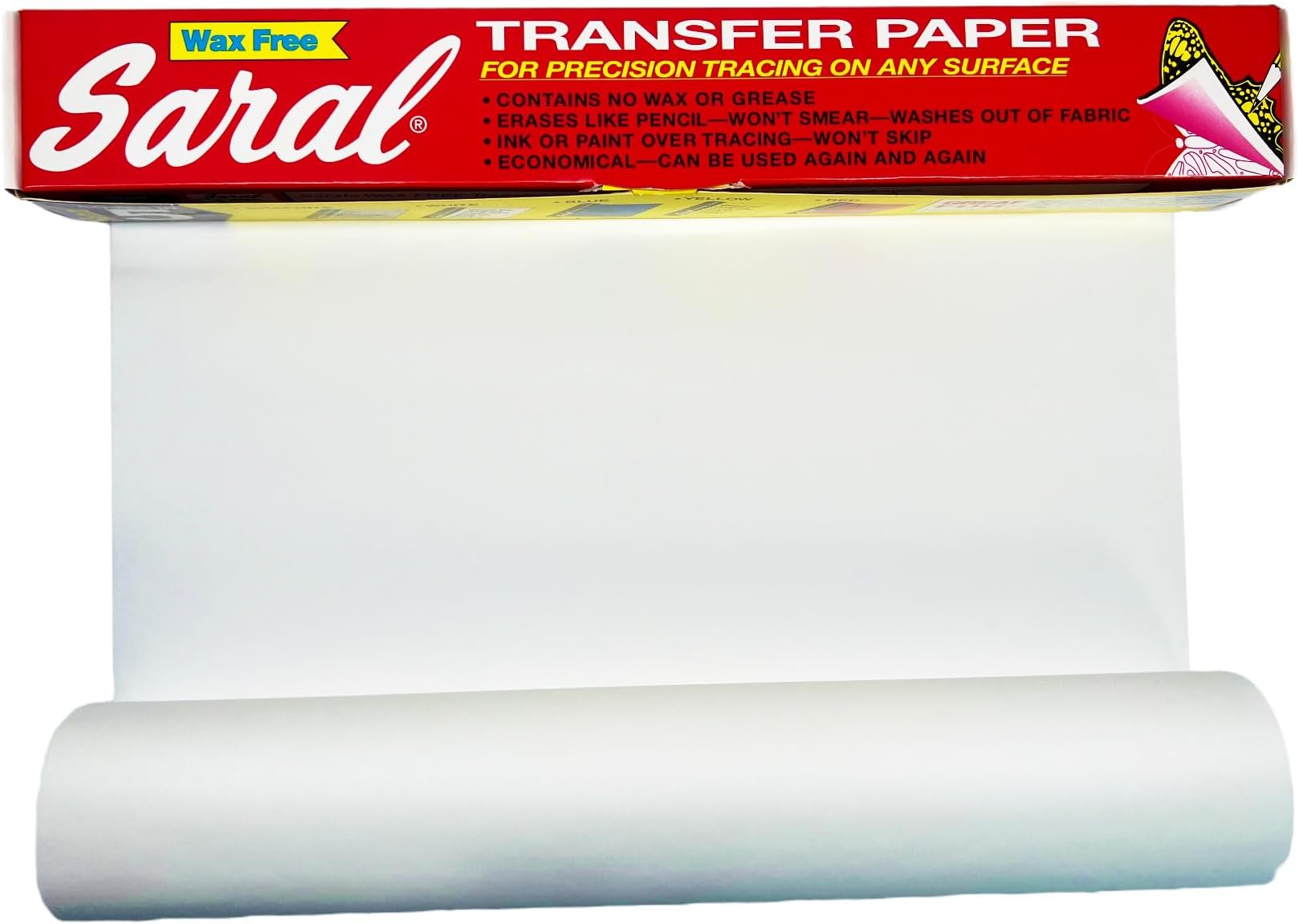 Amazon.com: Saral Paper Corp Wax Free Transfer Paper - White - 12 ...