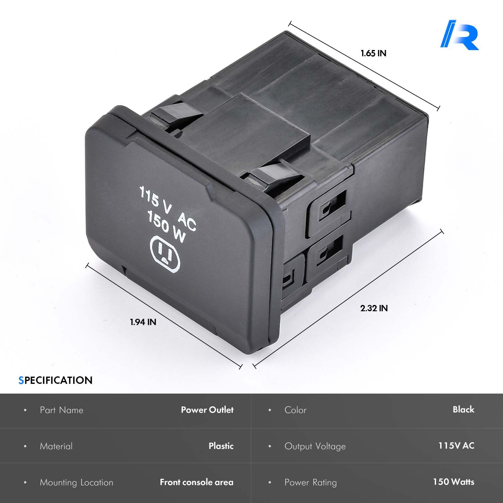 Snapklik.com : 115V Power Outlet Inverter Compatible