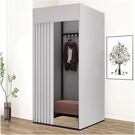 Amazon.com: Pengfei Portable Fitting Room, Dressing Room Frame with ...