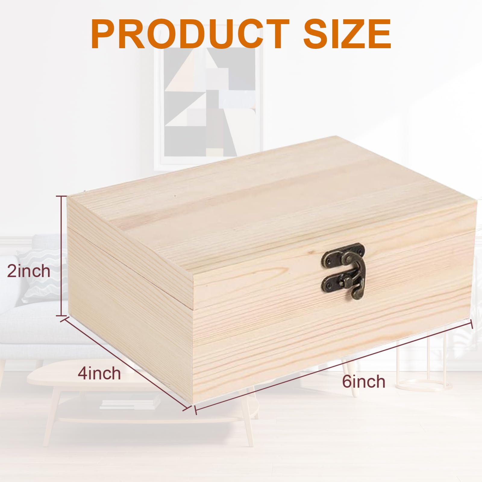 Unfinished Small Wooden Boxes 10 Unpainted Wooden Boxes For Crafts,