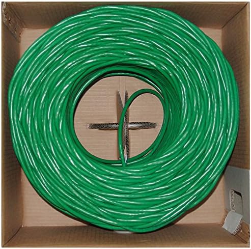 Amazon.com: Offex OF-10X6-051TH Bulk Cat5e Green Ethernet Cable, Solid ...