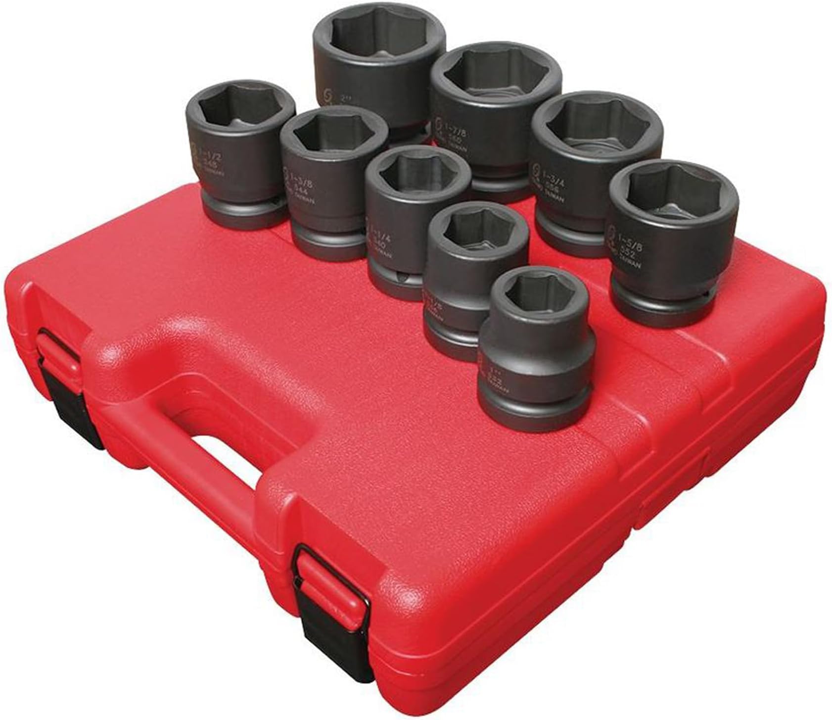 VCT 21 Pc SAE Standard Jumbo Impact Socket Set 1" inch Dr Deep Ratchet ...