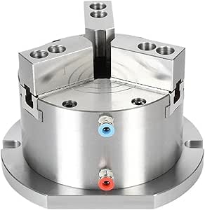 Amazon.com: FPBIGCHA Vertical Pneumatic Solid Chuck 10 inch 3 Jaws Pneumatic Chuck for CNC ...