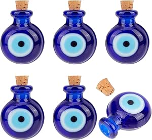 Amazon.com: BENECREAT 6Pcs Evil Eye Perfume Bottle, Handmade Lampwork ...