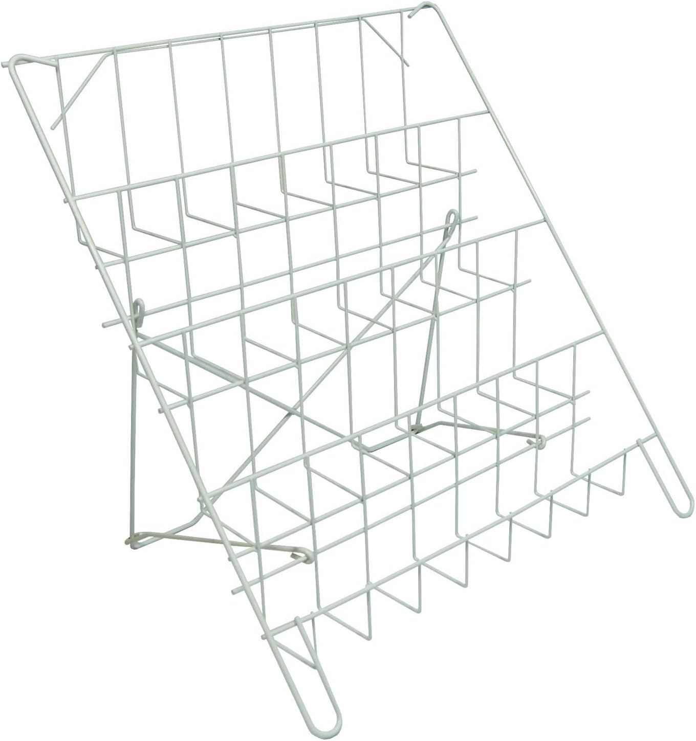 Metal Card Stand - Counter Standing Collapsible Card or Book Display in ...