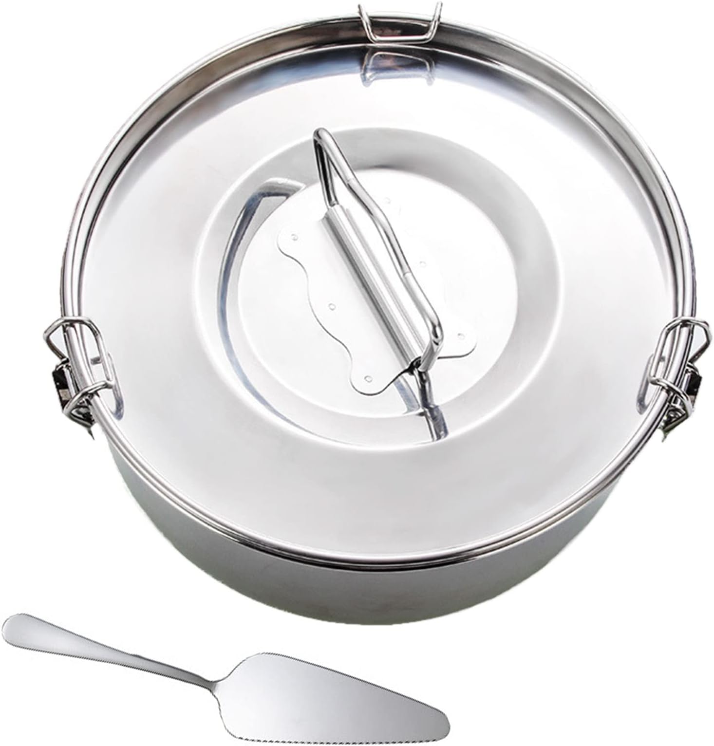 Amazon.com: KOUISYY Flan Mold with Lid, Stainless Steel Flan Pan Mold ...