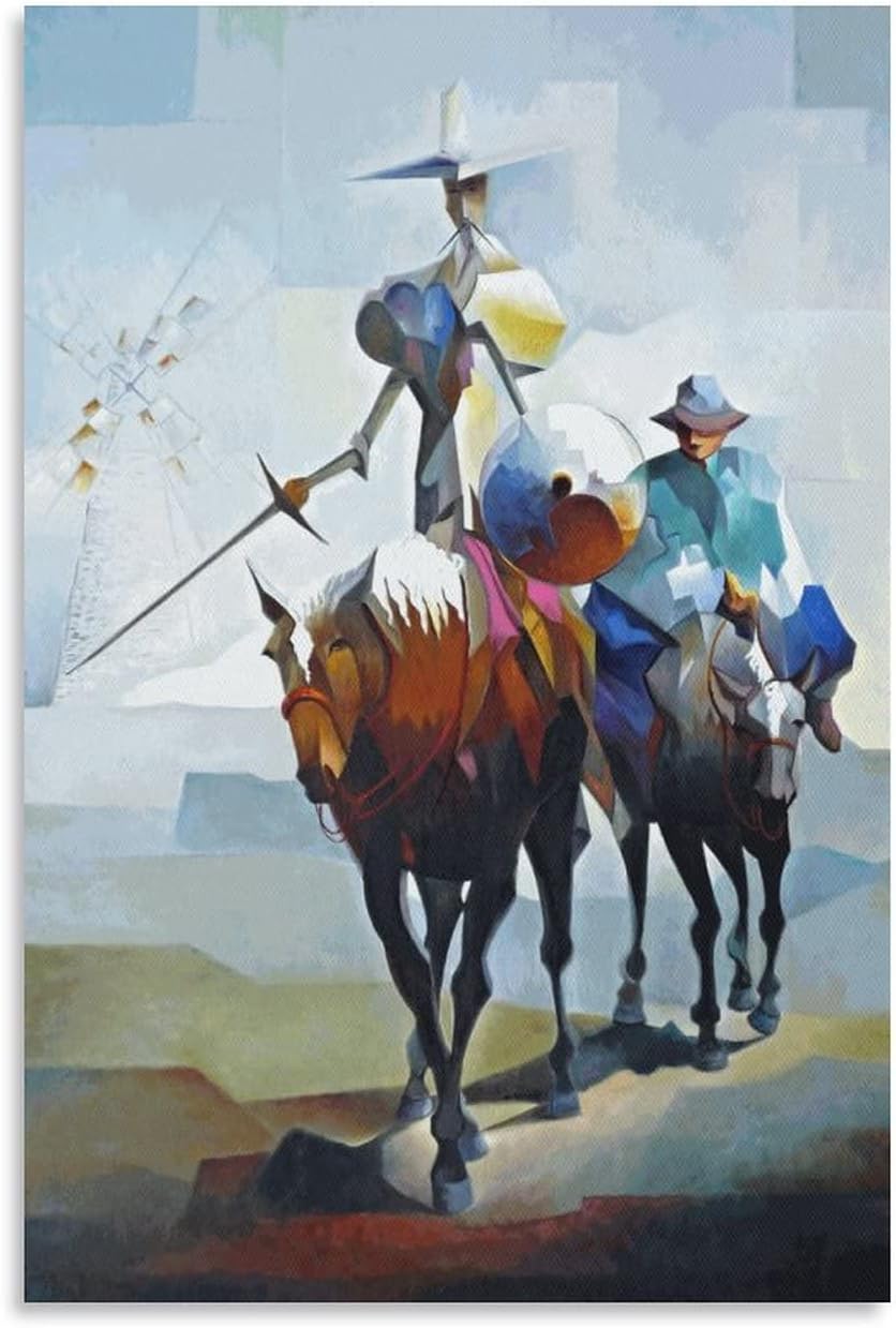 Amazon.com: DANUO Don Quijote De Picasso Painting Canvas Wall Art ...