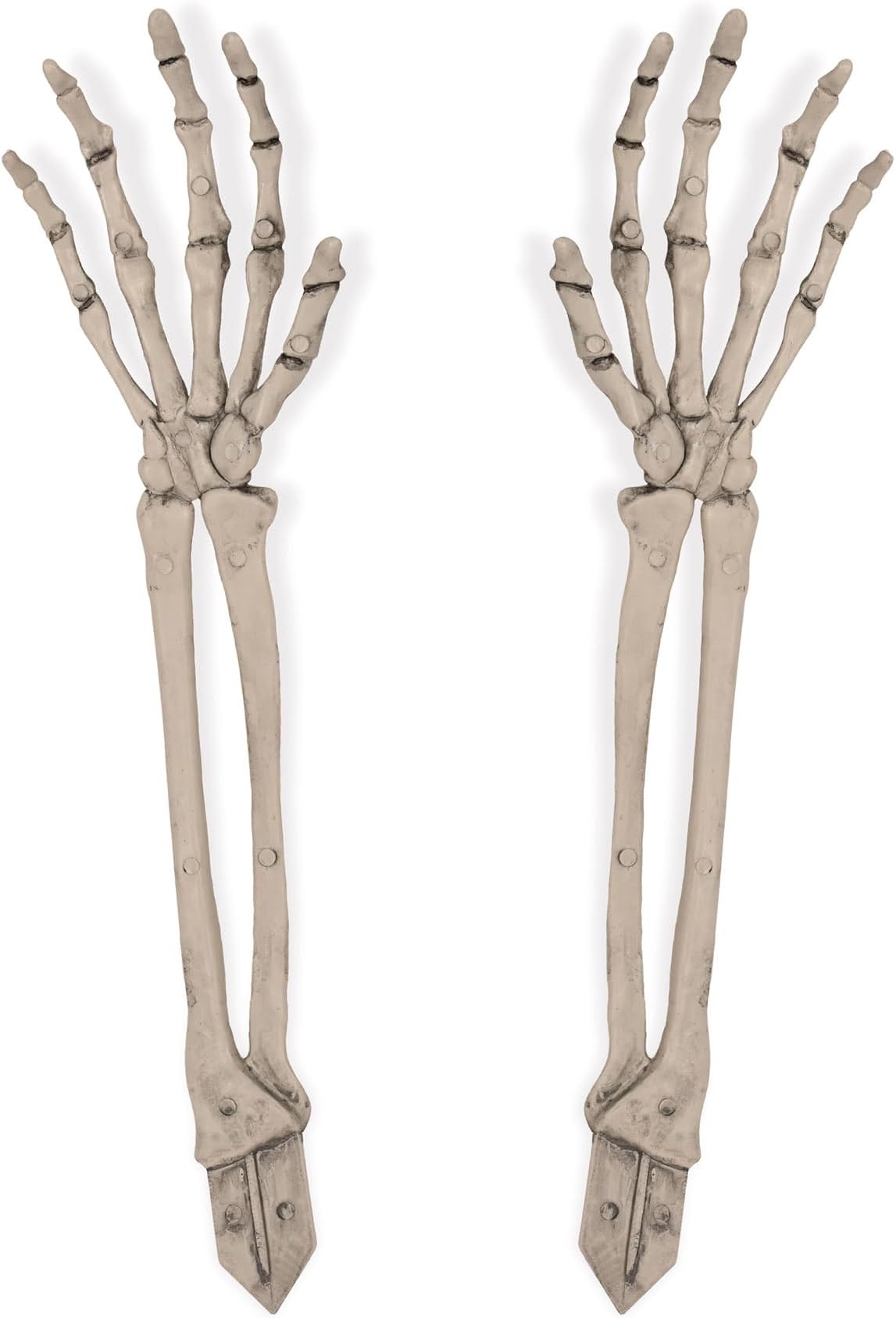 Amazon.com: Aiffort 2 Pairs Halloween Skeleton Hands Plastic Hand ...