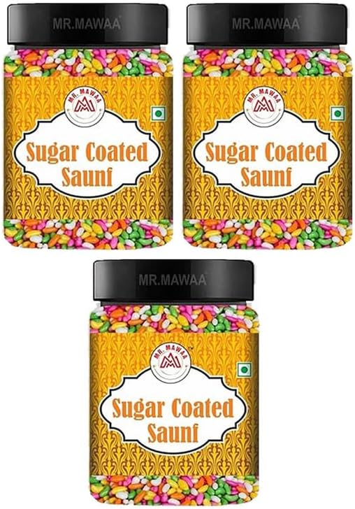 Mr. Mawaa Sugar-Coated Color Saunf Mukhwas- 1Kg | Crunchy Fennel Seed ...