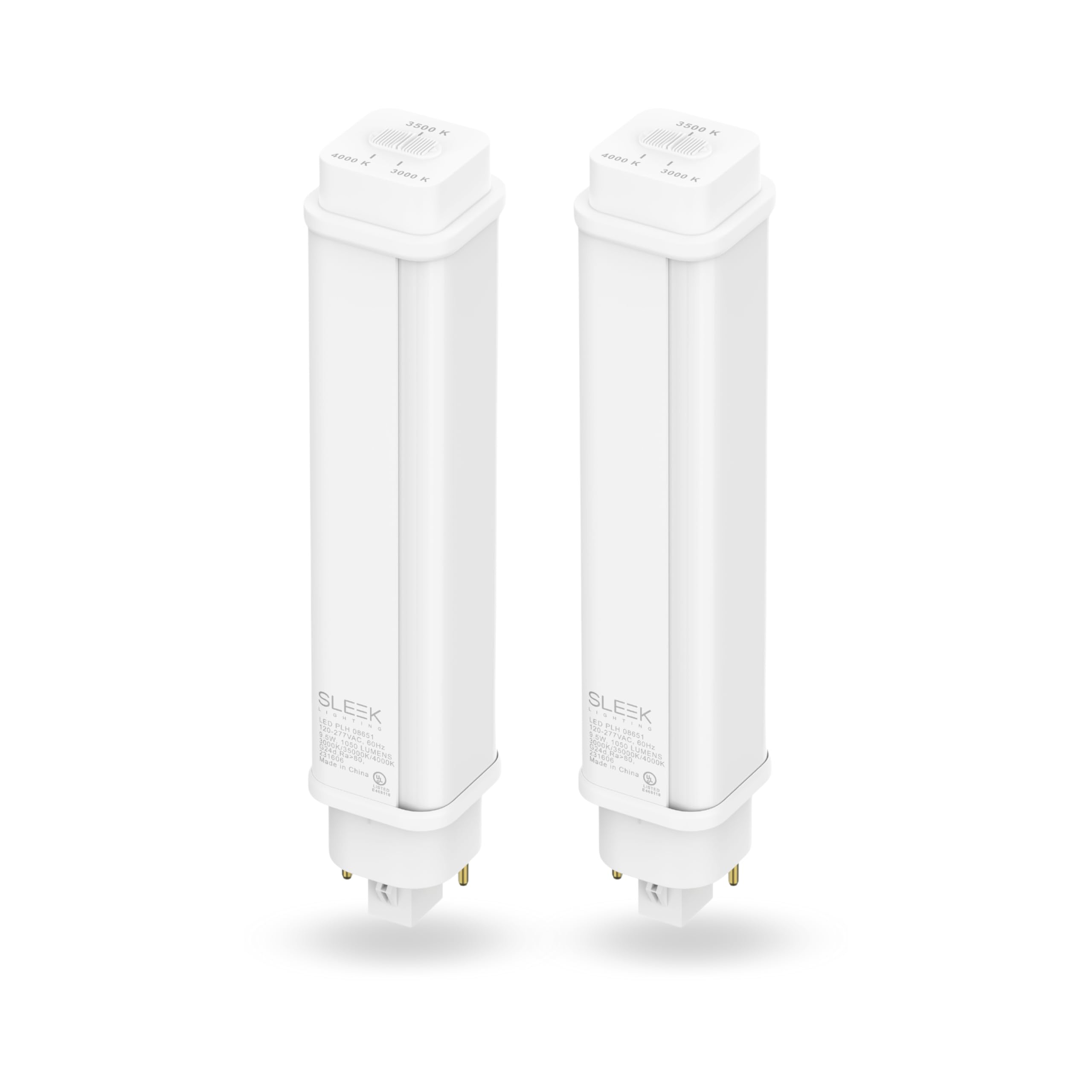 SLEEKLIGHTING | "9.5W LED PL Horizontal Bulb - Replaces 2 & 4 Pin, 26W ...