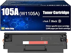 Amazon.com: Replacement 105A Toner Cartridge Compatible for HP 105A W1105A 105X W1105X Toner ...